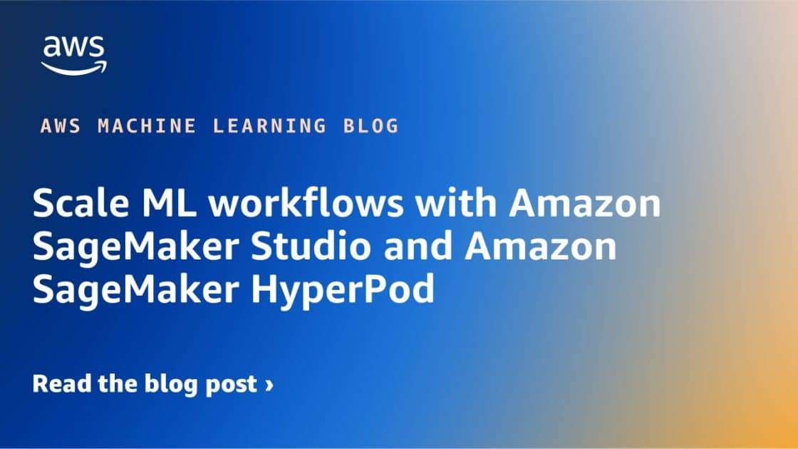 Optimización de Flujos de Trabajo de ML con Amazon SageMaker Studio y SageMaker HyperPod: Una ...