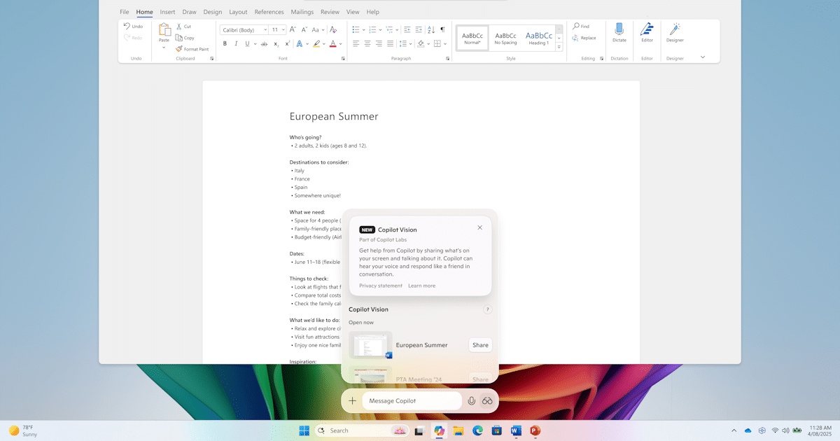 Copilot en Windows: Comienza el Despliegue de Búsqueda de Visión y ...